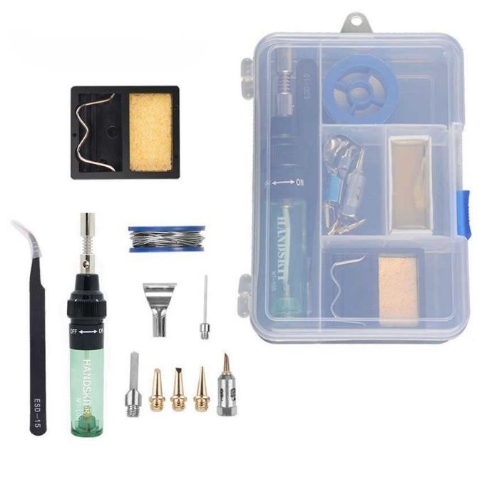 Jual Set Solder Lengkap Gas Butane + Box Portable Gas Soldering Iron ...