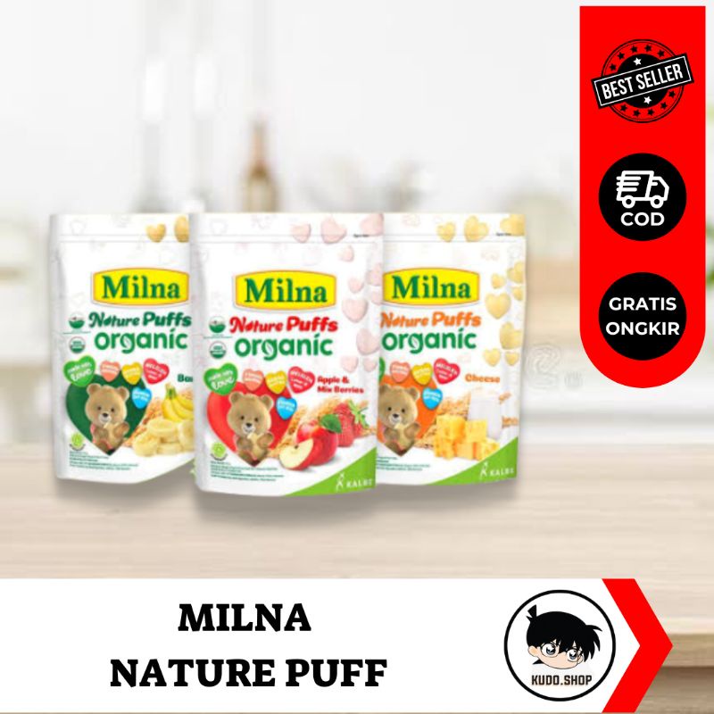 Jual Milna Nature Puff snack bayi makanan bayi kemasan 15gr | Shopee ...