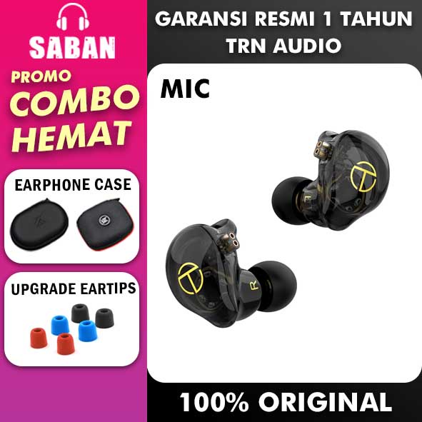 Jual TRN ST2 Earphone with Mic 1BA+1DD alt KZ EDX Trn mt1 kz zsn pro x ...