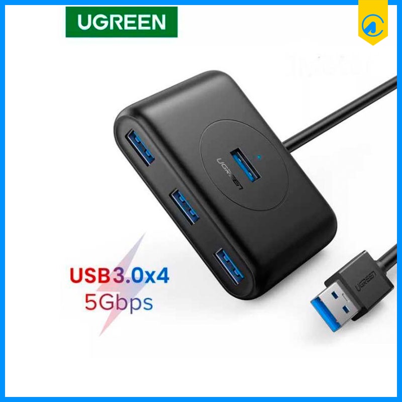 Jual Ugreen 20291 USB 3.0 HUB 4 Ports High Speed with 1M Cable Black | Shopee Indonesia