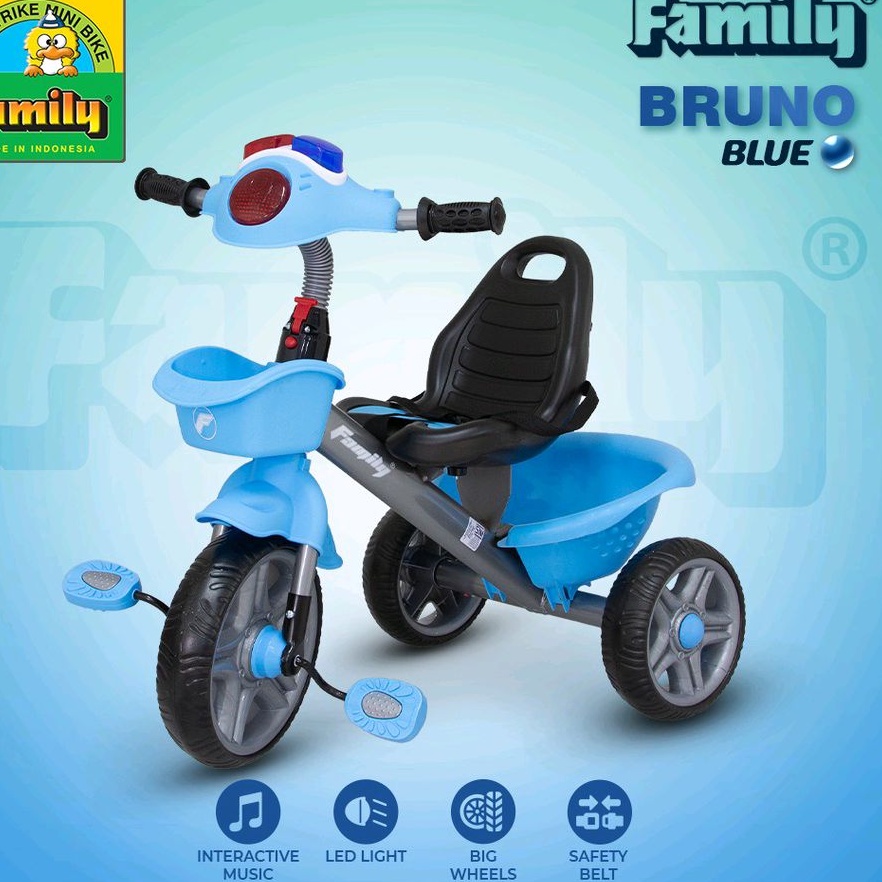 Jual Sepeda Anak Roda 3 Tricycle Family 9163 Bruno | Shopee Indonesia