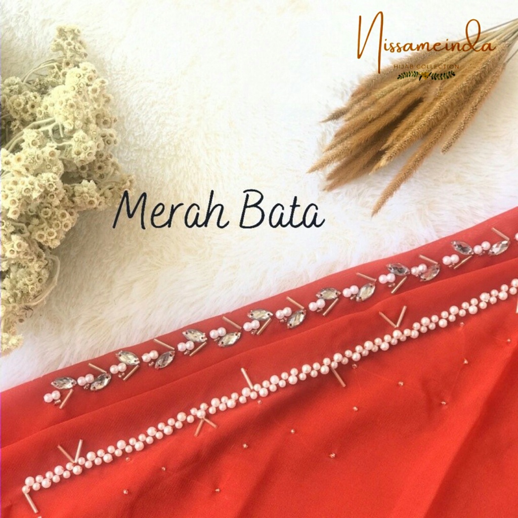 Jual KATALOG 2 JILBAB KERUDUNG SEGI EMPAT PAYET PEARLY DAUN KONDANGAN ...