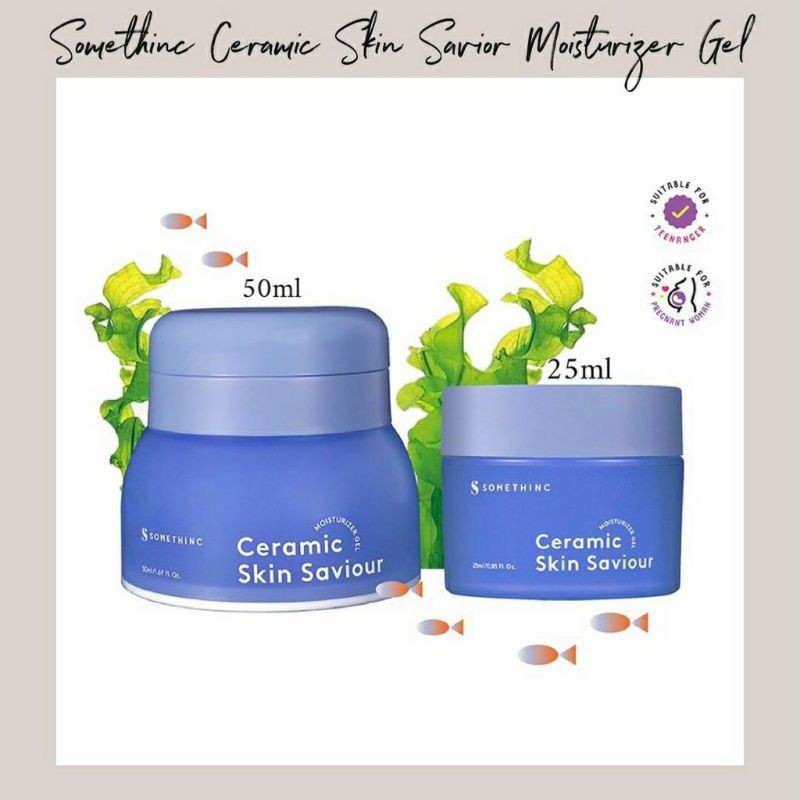 Jual SOMETHINC Ceramic Skin Saviour Moisturizer Gel 25ml & 50ml ...
