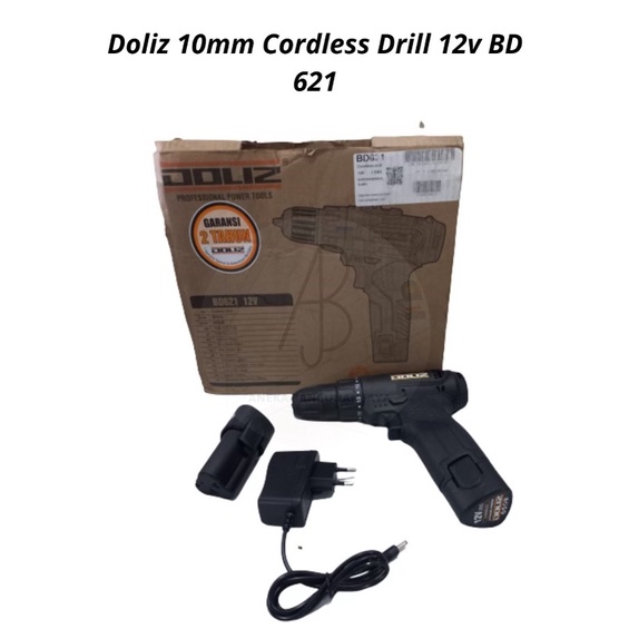 Jual Mesin Bor Wireless DOLIZ BD621 / Cordless Drill 10mm | Shopee ...