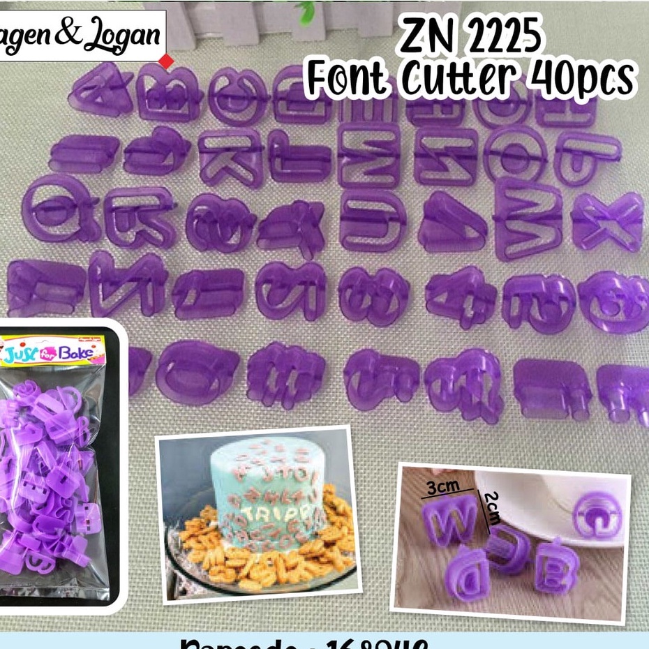 Jual Cetakan Fondant Huruf dan Angka (40 karakter) | Shopee Indonesia
