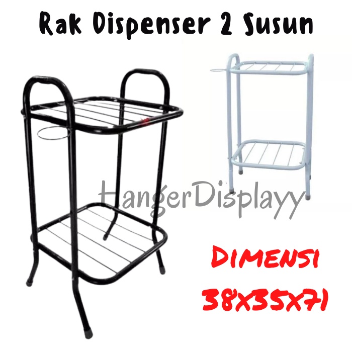 Jual Rak Dispenser 2 Susun - Hitam & Putih | Meja Dispenser Galon ...