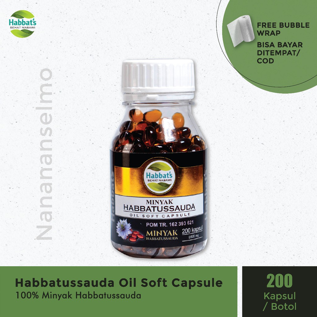 Jual Habbatussauda Oil Soft Capsule Suplemen Herbal Promil Menjaga ...