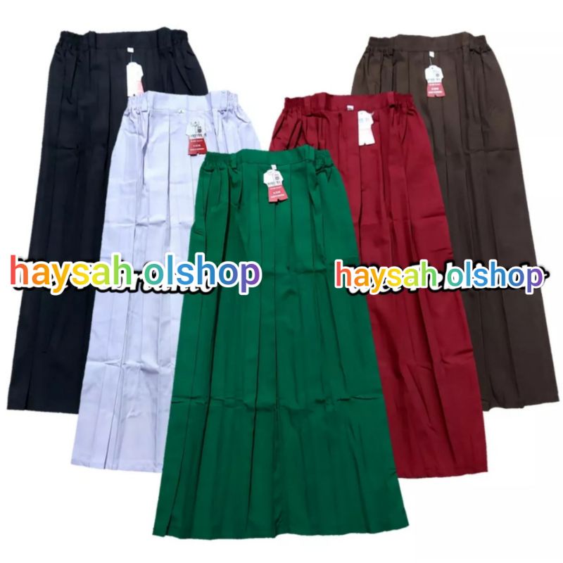 Jual ROK SEKOLAH ROK REMPEL PANJANG SD / MI KELAS 1 SAMPAI 6 (5 WARNA ...