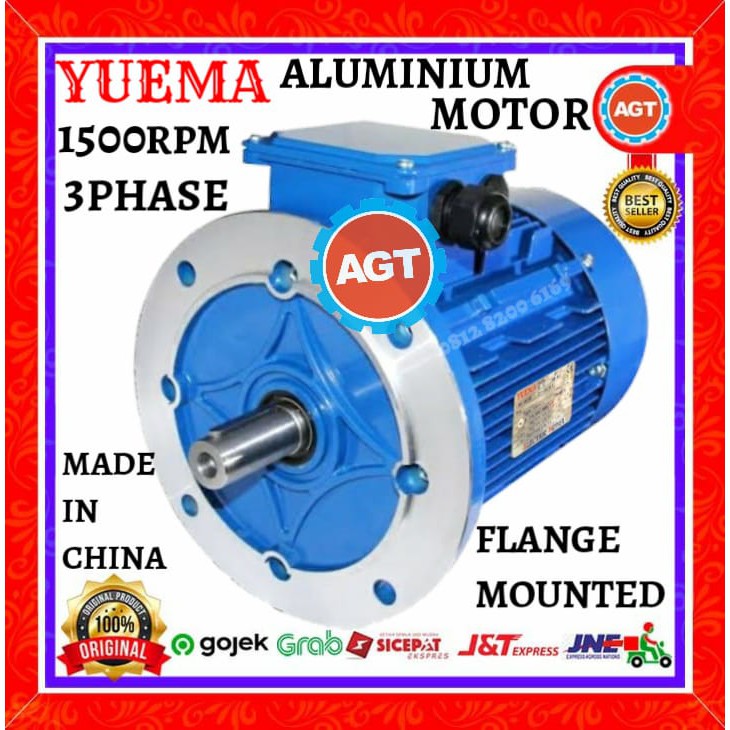Jual YUEMA ELECTRIC MOTOR SA 4KW/5.5HP/3 PHASE/1500RPM/B5 FLANGE ...