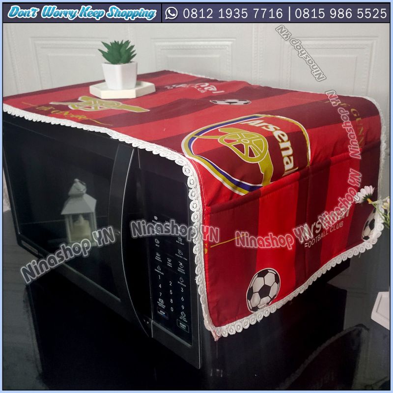 Jual COVER MICROWAVE/TUTUP MICROWAVE/OVEN CLUB BOLA | Shopee Indonesia