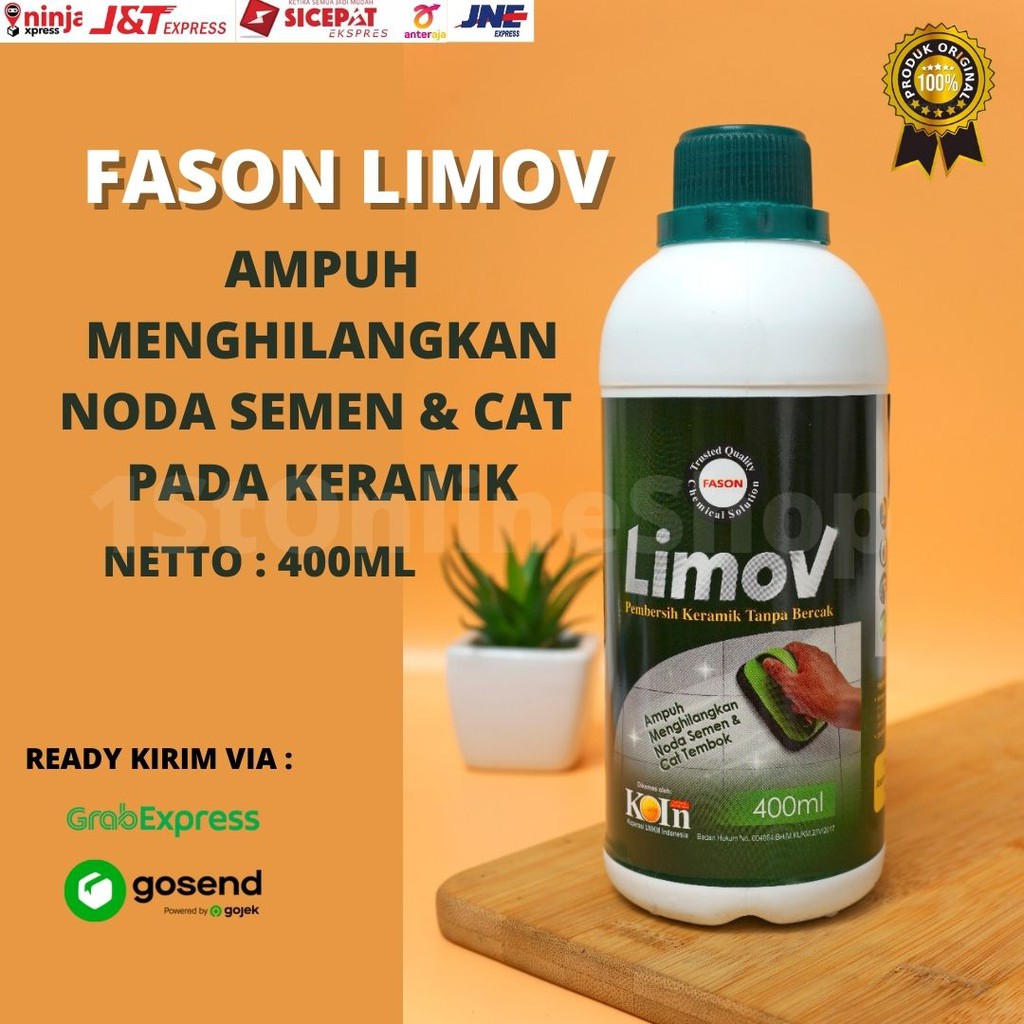 Jual PEMBERSIH KERAMIK UNTUK NODA SEMEN DAN CAT FASON LIMOV 400 Ml | Shopee Indonesia
