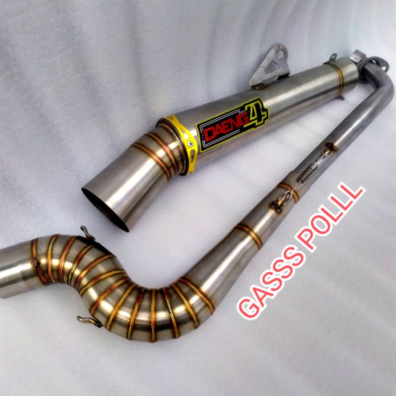 Jual daeng sai4 pipe big elbow wave xrm fury raider 100/110/115/125 ...