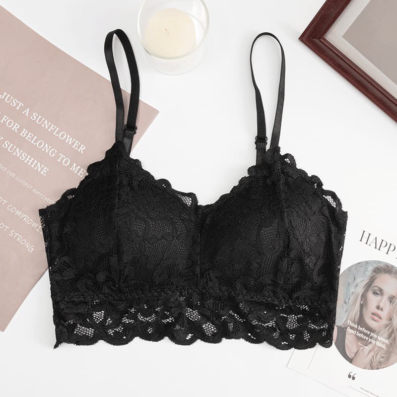 Jual B036 / BRALETTE LACE RENDA SEXY TANPA KAWAT / BRA WIRELESS WIRE ...