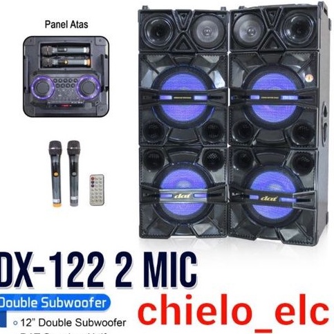 Jual SPEAKER AKTIF DAT DX122+2MIC DAT DX 122,(BELUM TERMASUK ONGKIR ...