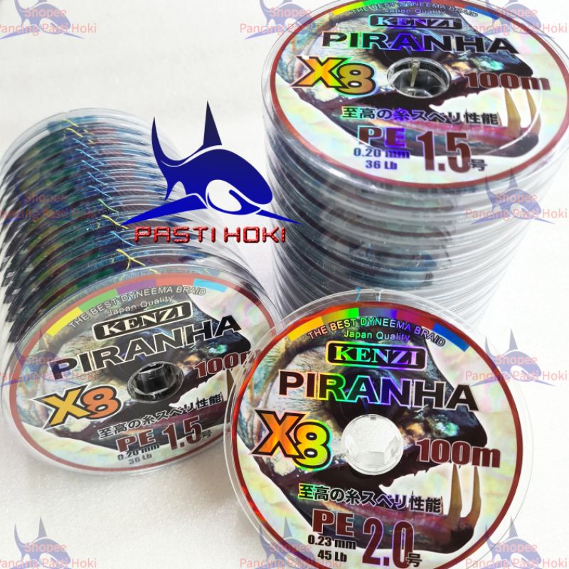 Jual Senar PE Piranha x8 | Shopee Indonesia