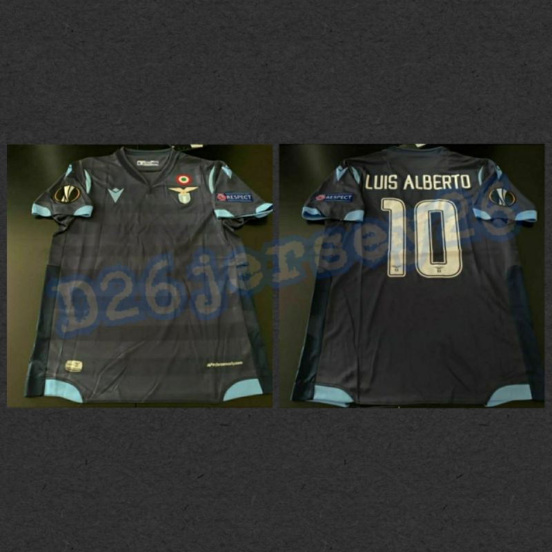 Jual Jersey Lazio Away 2020 / 2021 OFFICIAL + Cetak nama + Patch UEL ...