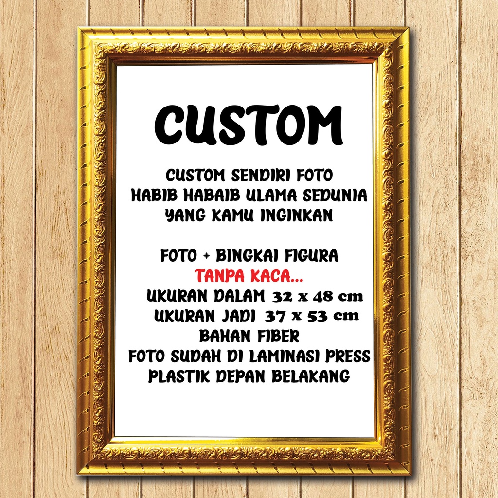 Jual Pigura + Foto Habaib Habib dan Ulama , CUSTOM / REQUEST Sendiri ...