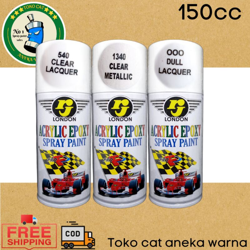 Jual cat semprot 150cc pernis vernis clear finishing bening transparan ...