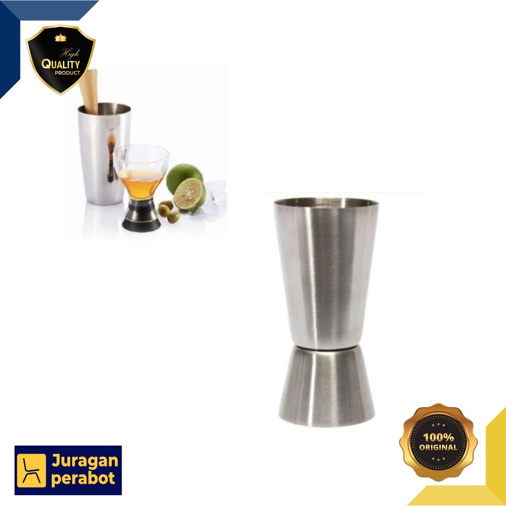 Jual JIGGER 15/30ml STAINLESS STEEL | GELAS SHOT TAKAR / Gelas Takar Minuman / Alat Ukur Barista ...