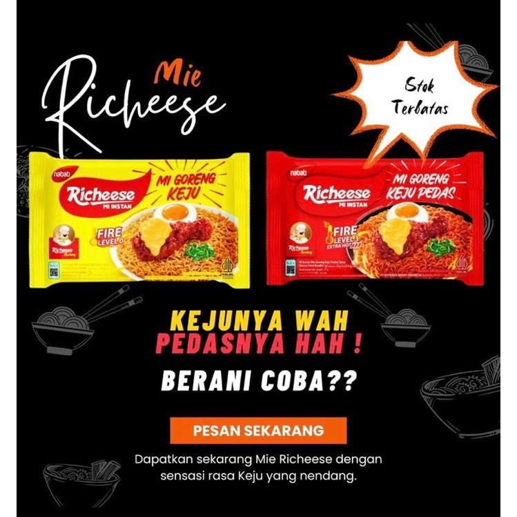 Jual Mie Richeese Nabati ( Ready mie goreng & Ramen) | Shopee Indonesia