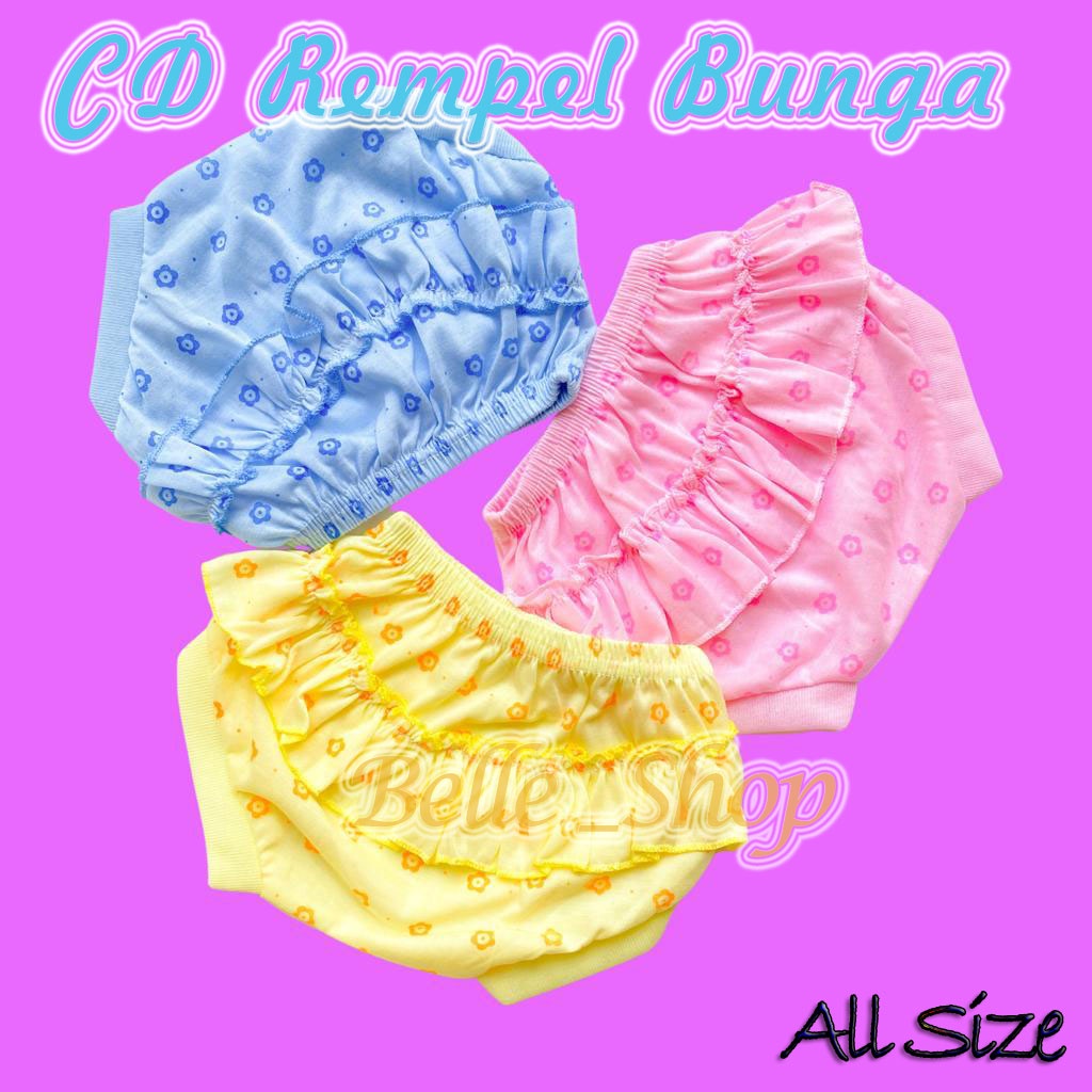Jual 12 PCS Celana dalam Anak Perempuan Rempel Motif Lucu CD Anak Cewek ...