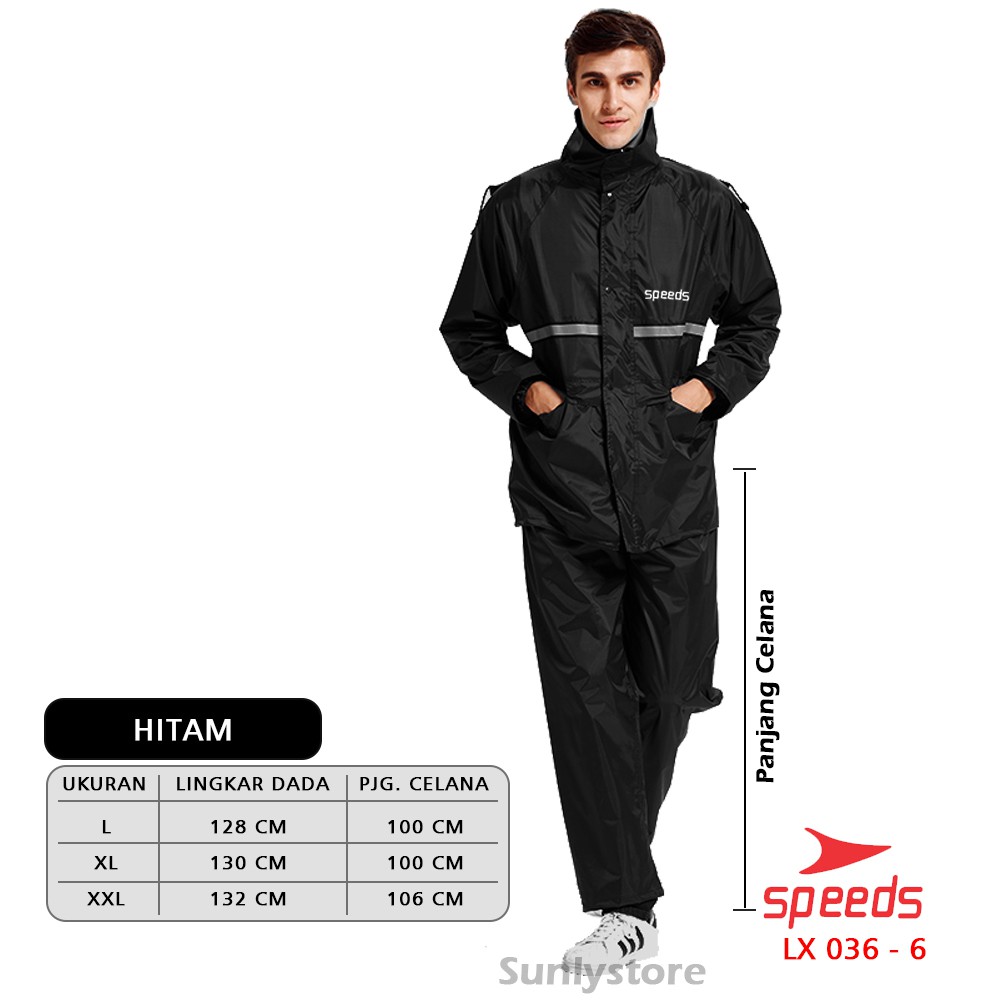 Jual SPEEDS Setelan Jas Hujan Baju Celana Waterproof Bahan Tebal Big Size Raincoat Wanita Pria ...