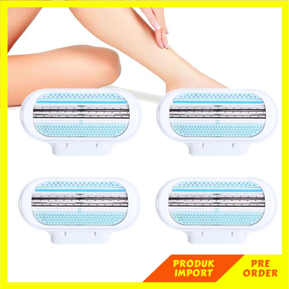 Jual PRODUK IMPORT 4pcs/lot Beauty Safety Razor Blade Shaving For Women ...