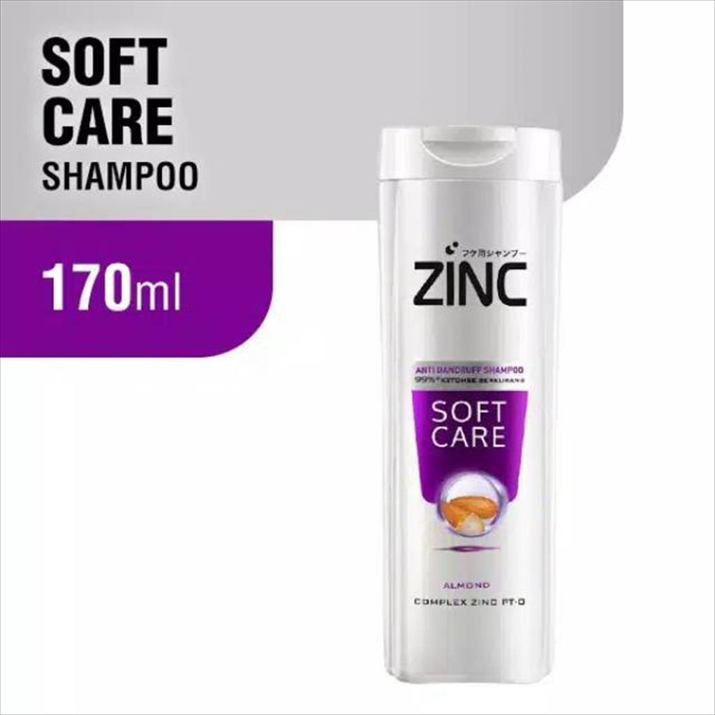 Jual Zinc Soft Care Shampoo Anti Dandruff Almond 170 Ml | Shopee Indonesia