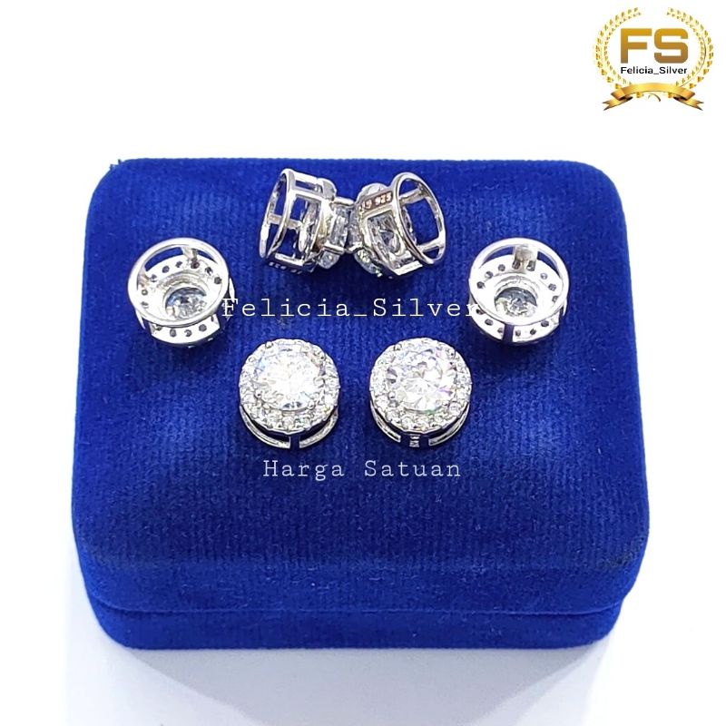 Jual LIONTIN PERAK ASLI SILVER WANITA 925 LAPIS EMAS PUTIH MODEL ...
