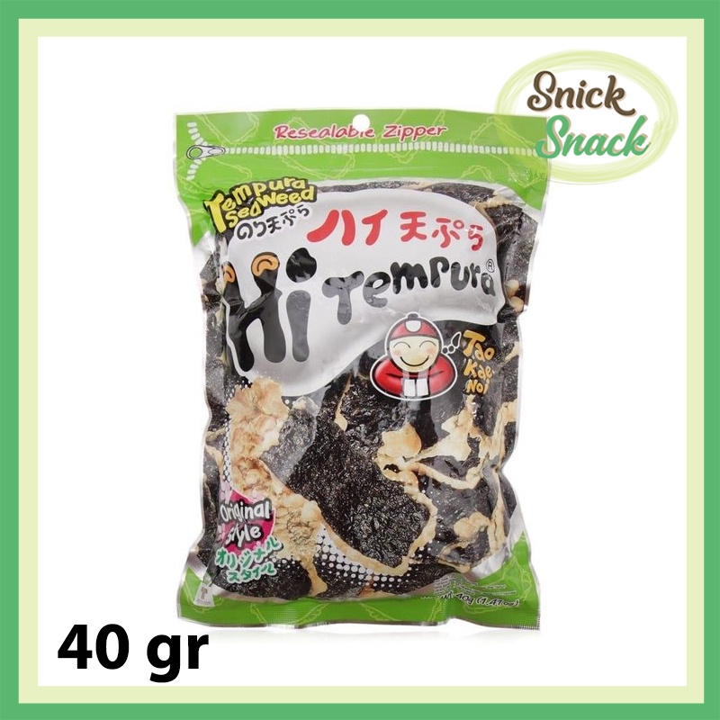 Jual Tao Kae Noi Hi Tempura Original 40 gr Snack Rumput Laut Nori ...