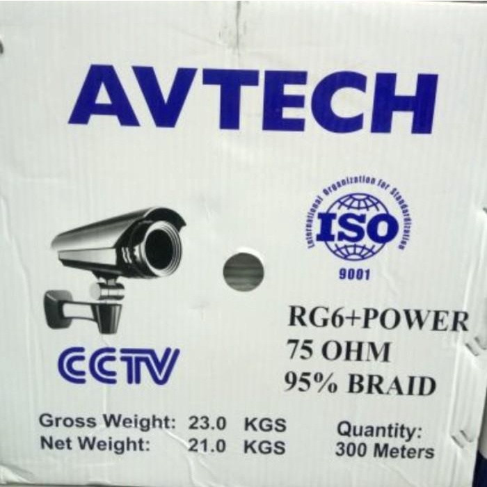 Jual KABEL RG6 POWER AVTECH RG6P COAXIAL | Shopee Indonesia