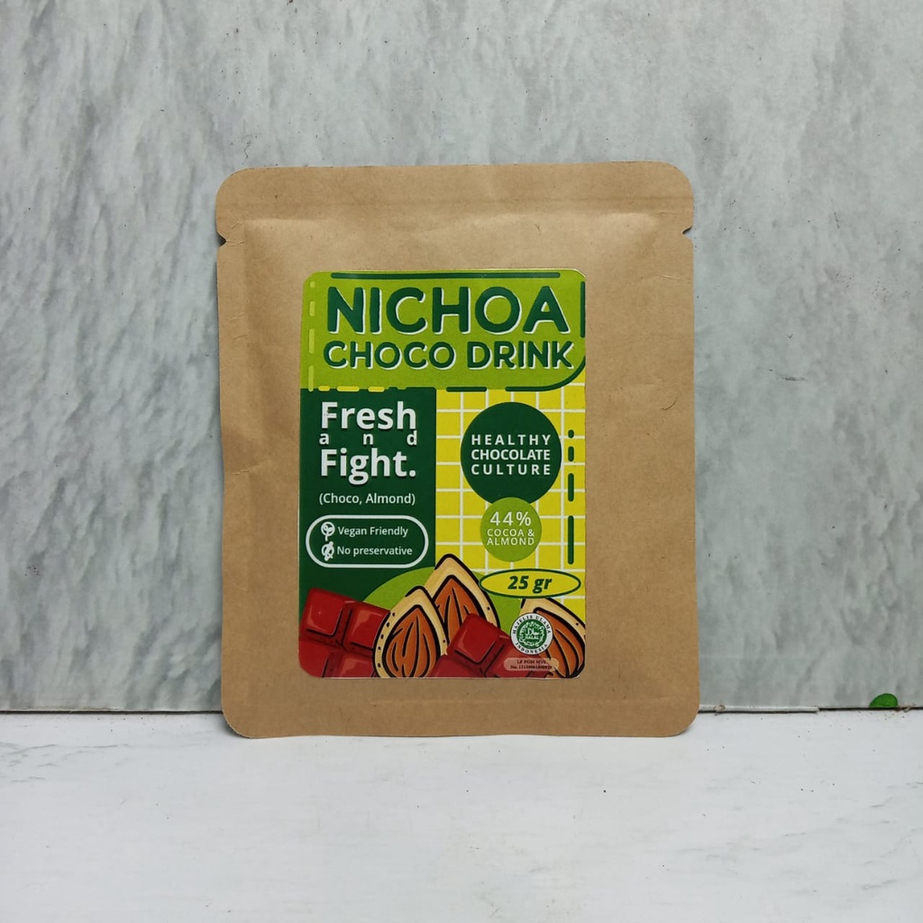 Jual Choco Drink Fresh and Fight 44% Cocoa and Almond 25gr - Nichoa ...