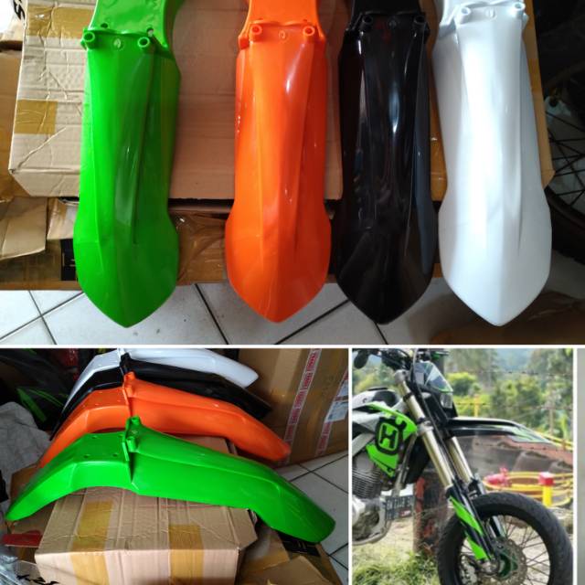Jual Spakbor depan front fender model ktm 85 Supermoto gtx custom KLX, crf, dtracker yz ktm ...
