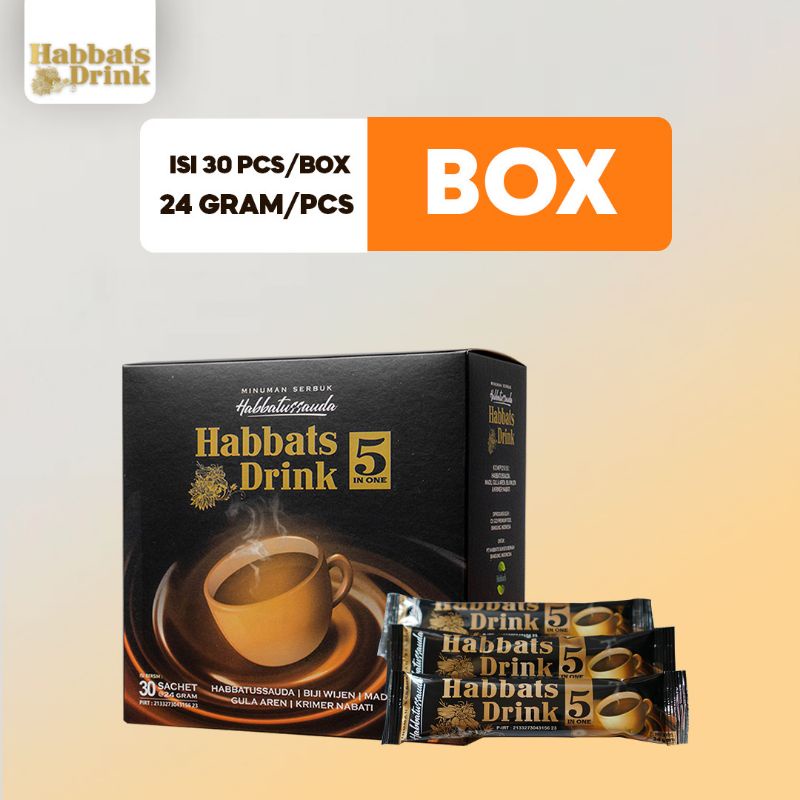 Jual Habbats Drink isi 30 Sachet Minuman Herbal Habbatussauda Suplemen ...