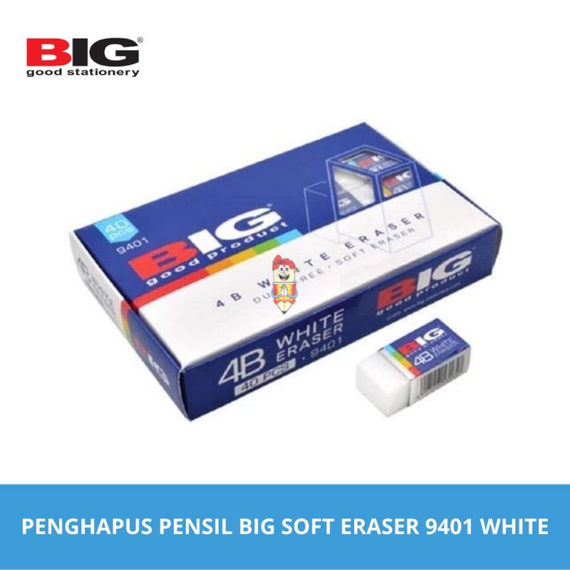 Jual Penghapus Pensil Big White and Black Ecer | Shopee Indonesia