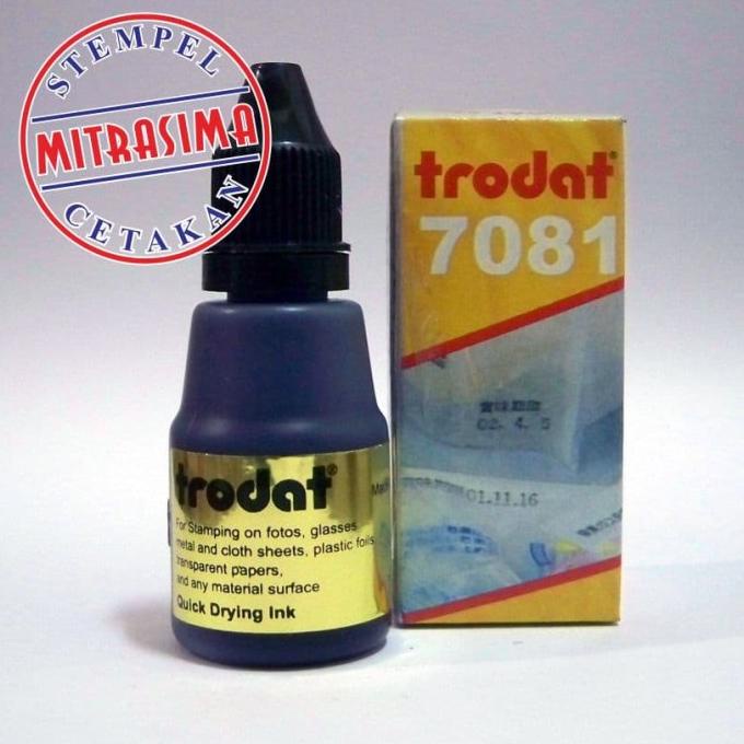 Jual Tinta Untuk Plastik, Kaca, Keramik Trodat 7081 Warna Hitam | Shopee Indonesia