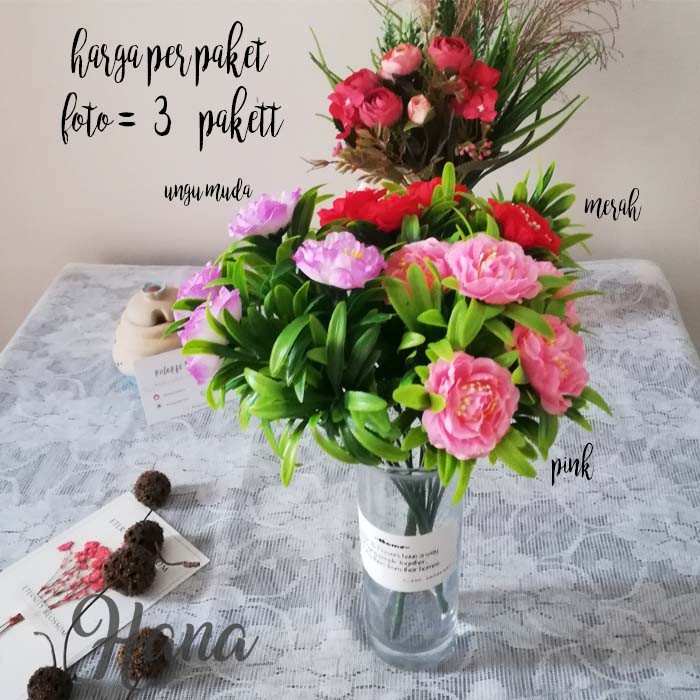 Jual Daun rumput mix peony artificial/bunga rumput plastik | Shopee ...