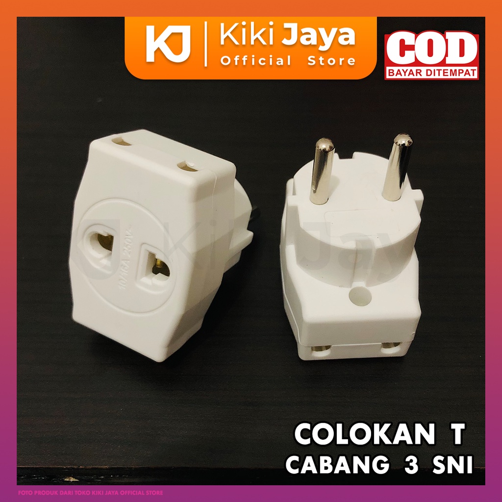 Jual [KIKI] Steker / Colokan T Multi Kaki 2 SNI - Cabang 3 - Colokan US ...