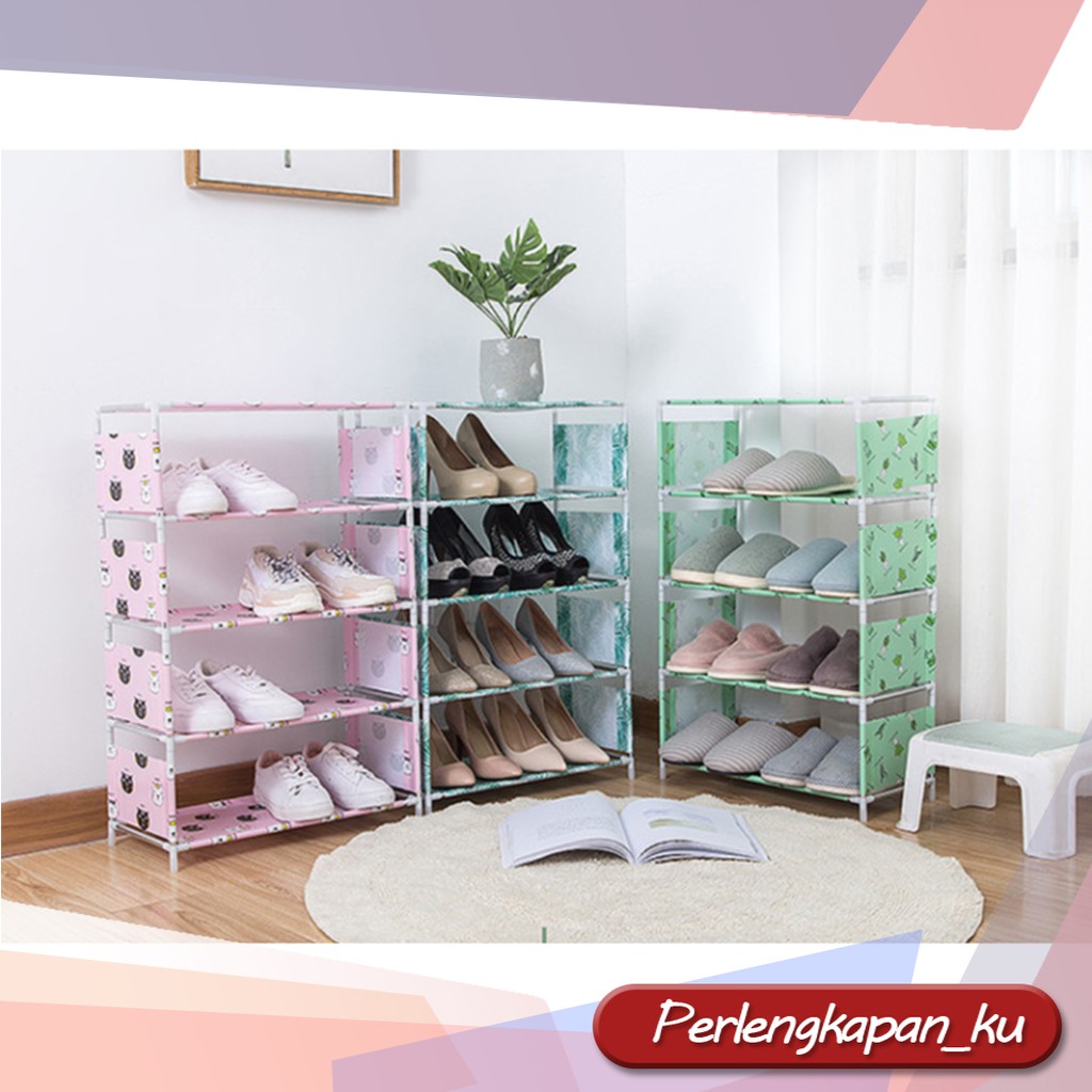 Jual RAK SEPATU/SANDAL MOTIF 5SUSUN RAK MULTIFUNGSI RAK SERBAGUNA AF118 ...