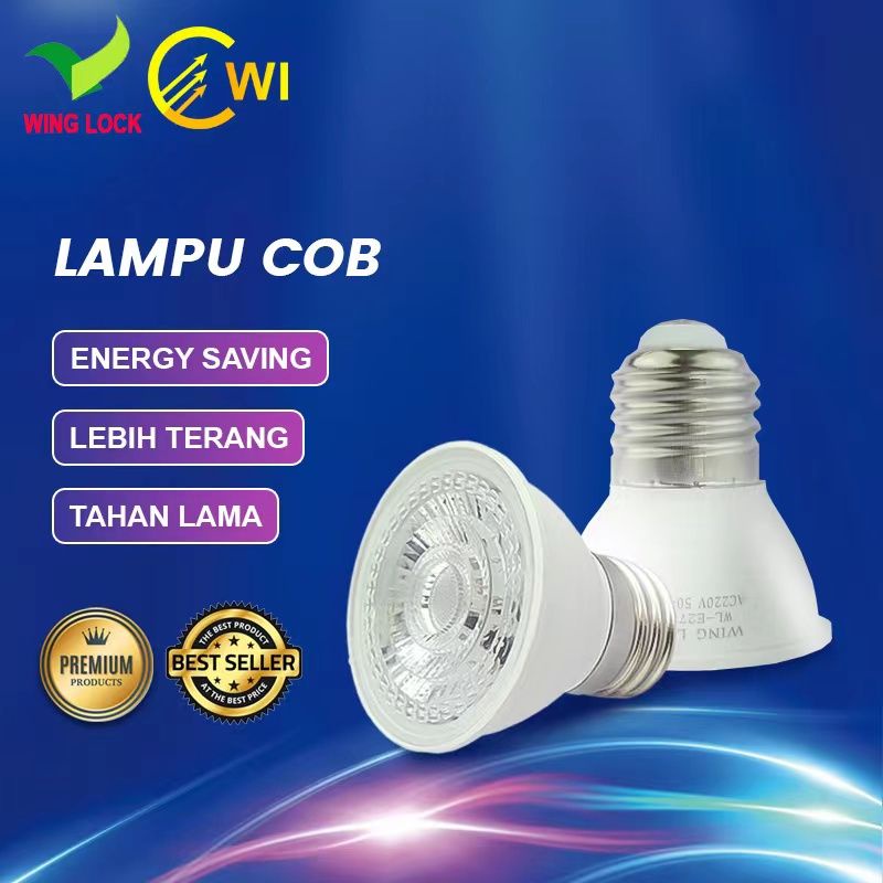 Jual Lampu COB 6 Watt E27 Wing Lock | Shopee Indonesia