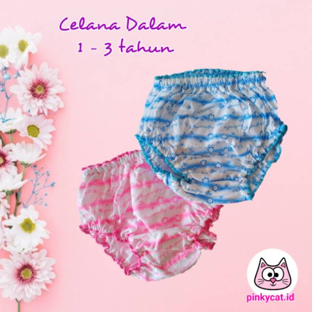 Jual ( 1 2 3 tahun Katun ) Celana Dalam Anak Perempuan CD Celdam Cewe ...