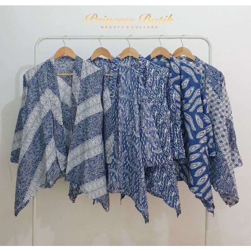Jual READY CARDI BLEZER NIKITA INDIGO OUTER BATIK CANTIK JAWA ETNIK ...
