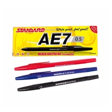 Jual Pulpen STANDARD AE7 0.5mm - 12 pc - | Shopee Indonesia