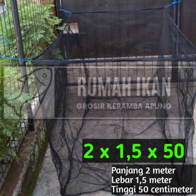 Jual RI - Hapa Jaring Keramba ikan ukuran 2m x 1,5m x 50cm Waring Anti ...