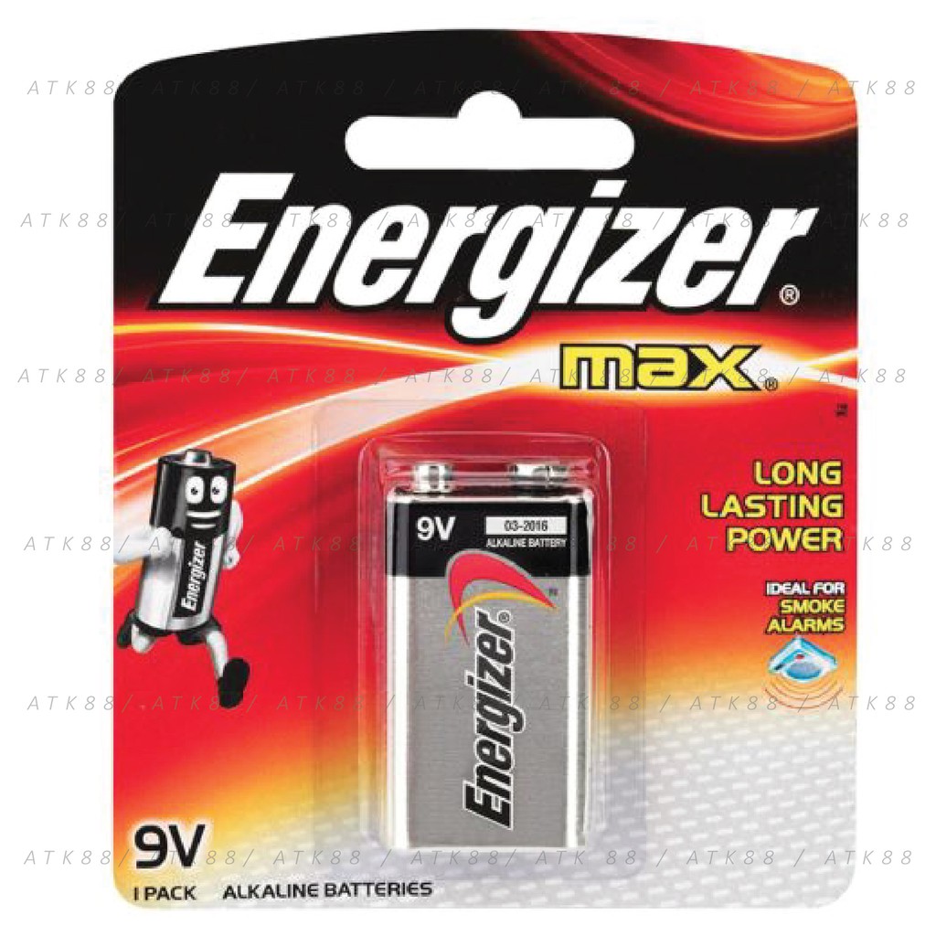 Jual Baterai Energizer Alkaline 9V Batere Batre Battery 9 V volt Max ...
