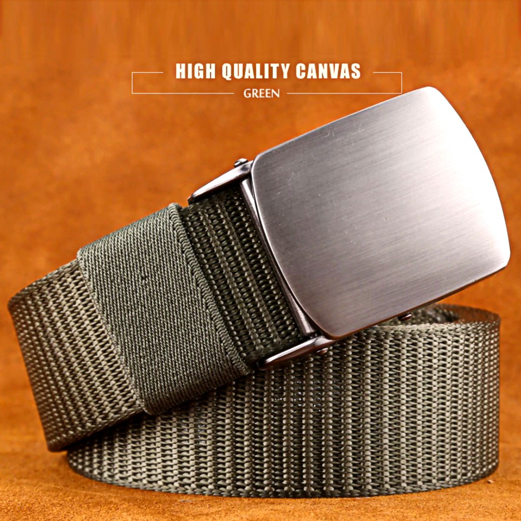 Jual Gesper Tactical Belt Pria Sabuk Besi Canvas Double Ring | Shopee ...