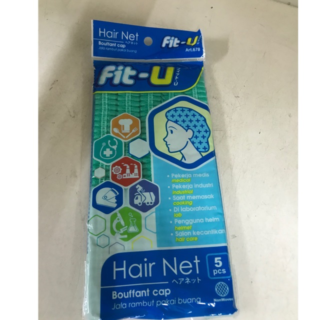 Jual Fit-U Hair Net Jala Rambut (Topi Dokter) | Shopee Indonesia