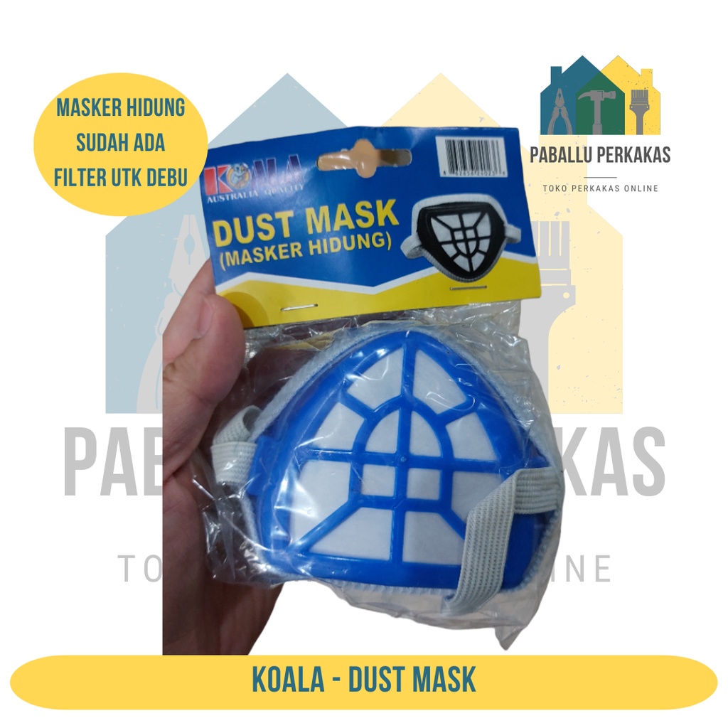 Jual Masker Debu Proyek Koala / Masker Kerja Pabrik / Masker Hidung ...