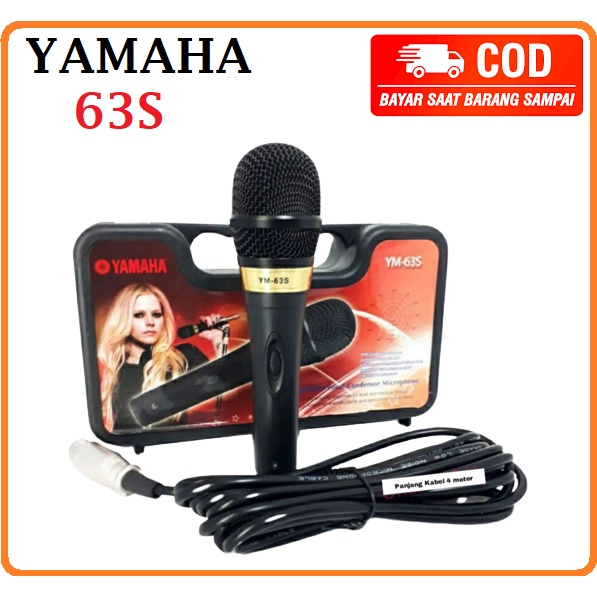 Jual Microphone Yamaha YM-63S Microphone Kabel legendaris vocal artis Include Koper | Shopee ...