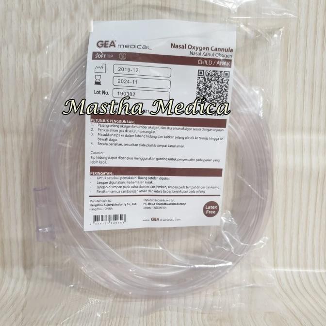 Jual Selang Oksigen Anak Child GEA Nasal Oxygen Cannula | Shopee Indonesia